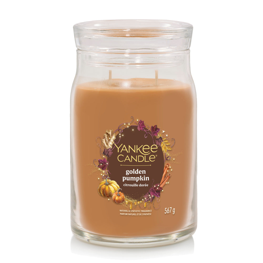 Golden Pumpkin Signature Large Jar | CandleWarehouse.ie